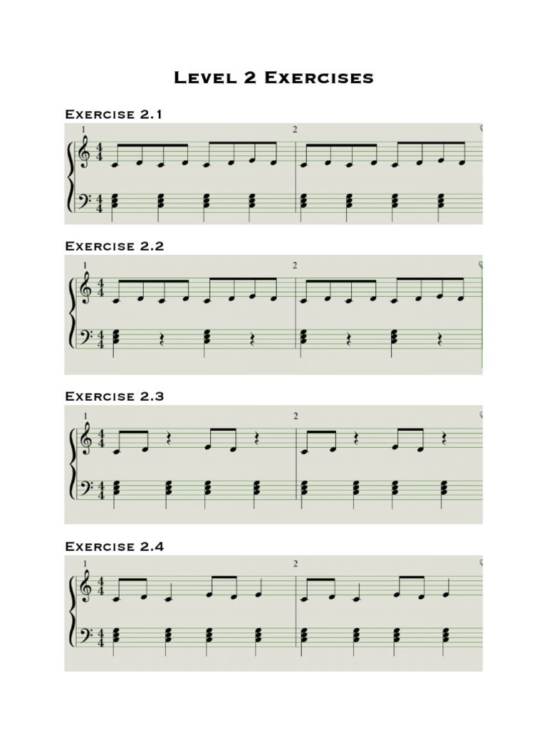 Level 2 Exercises PDF | PDF