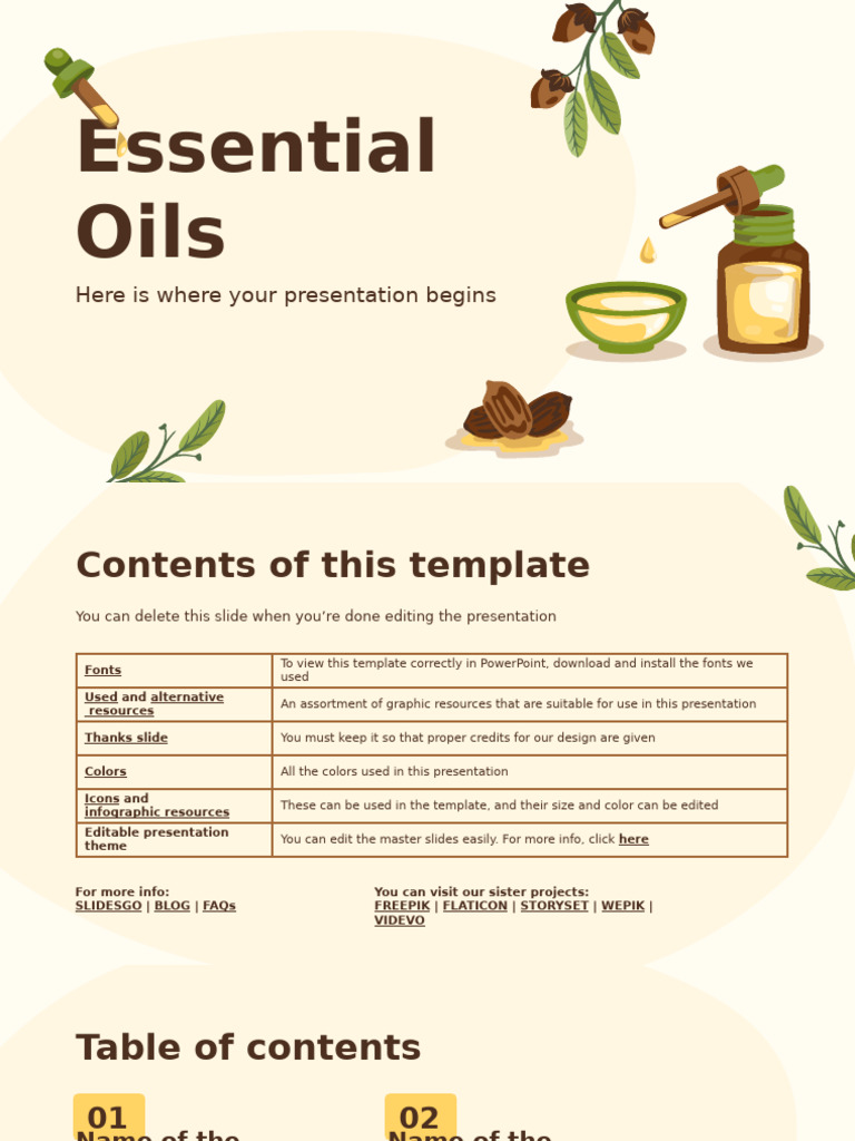 Essential Oils Presentation Template | PDF | Planets | Planets In Astrology