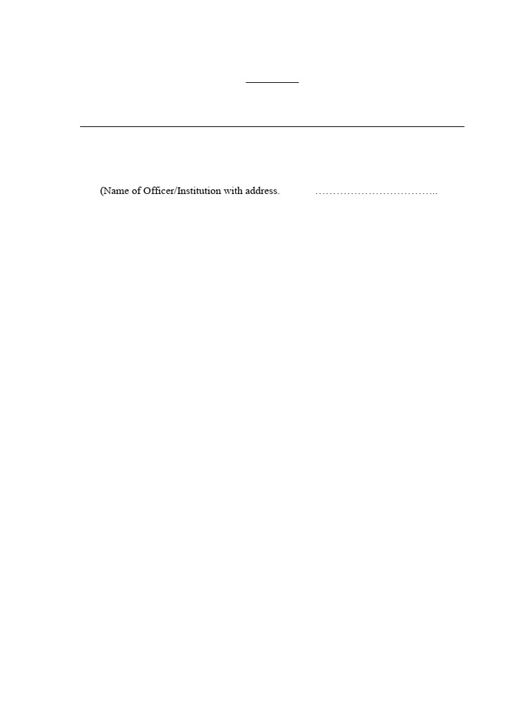 Application Form-Right To Information Act | PDF