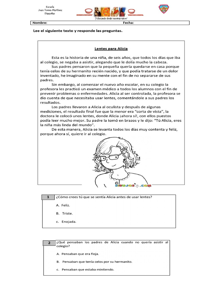 Lectura Comprensiva 4 | PDF