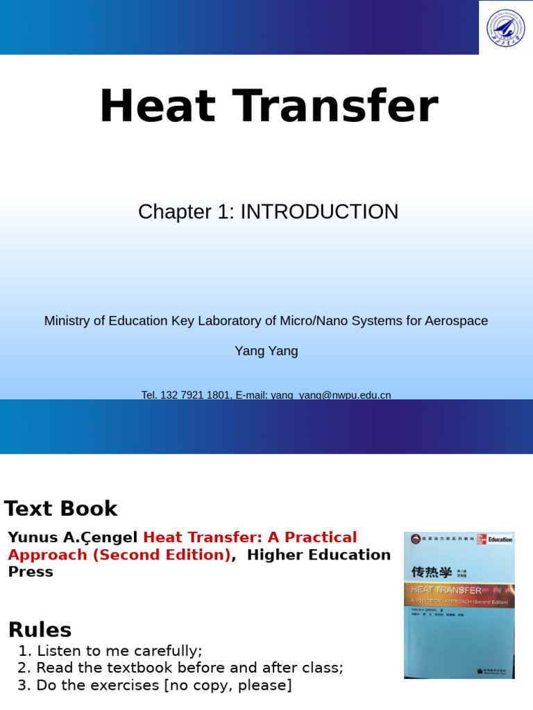 Heat Transfer_introduction 2 | PDF