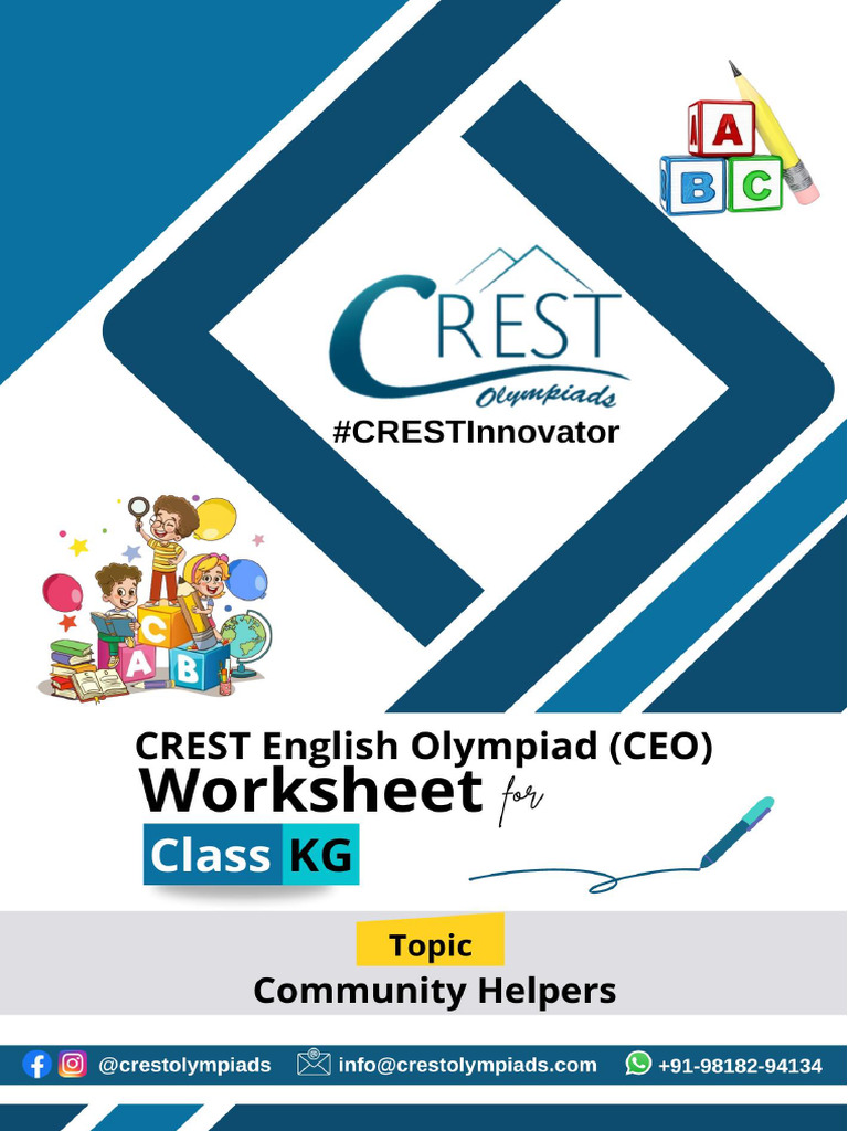 Community Helpers Worksheet | PDF | Health Care