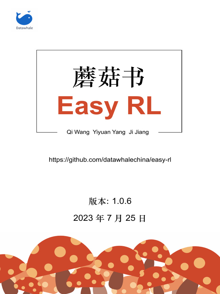 EasyRL v1.0.6 | PDF | Probability Theory | Algorithms
