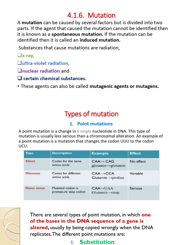Mutation 250307 212935 | PDF | Zygosity | Dominance (Genetics)