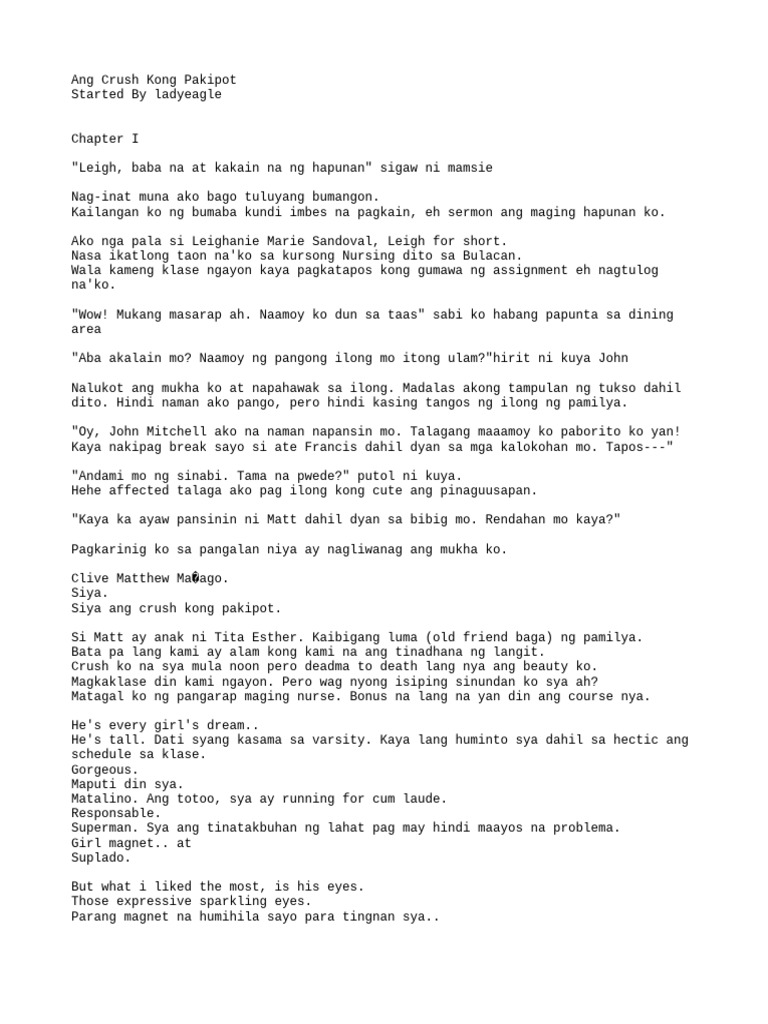 Ang Crush Kong Pakipot - 001 (45963) | PDF