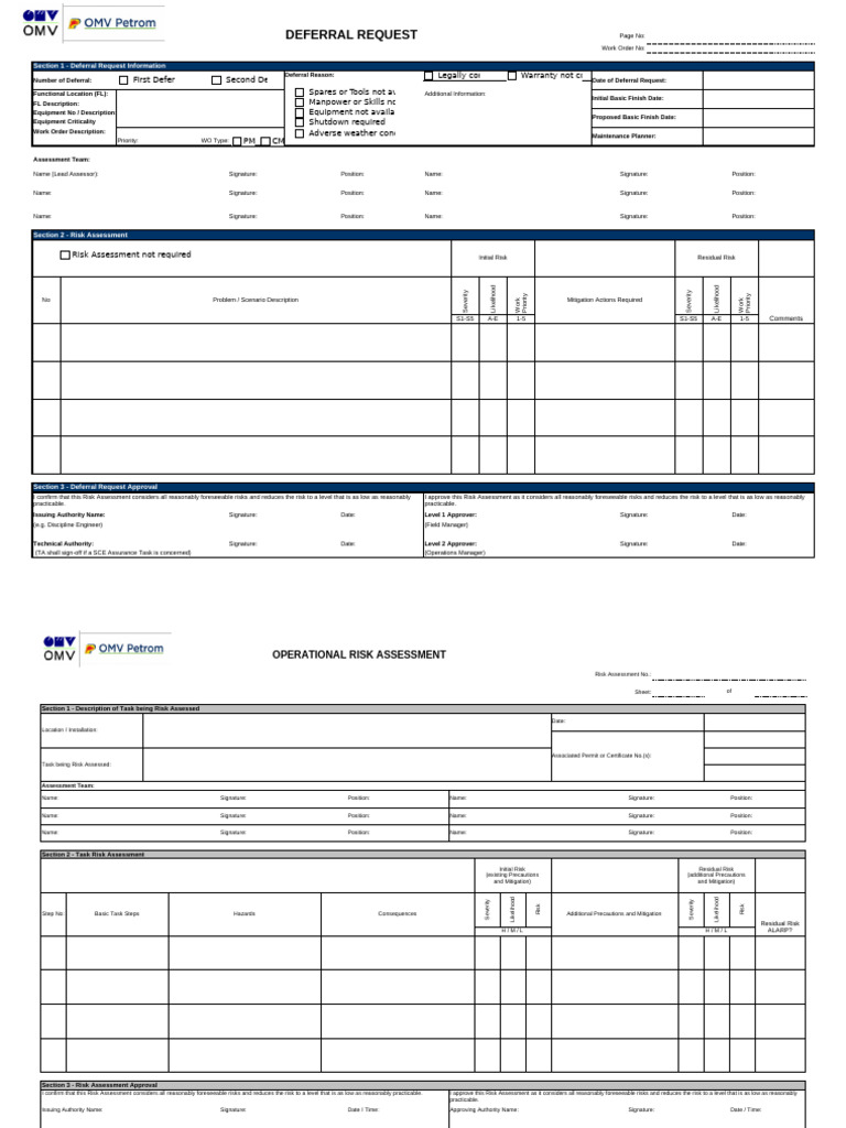Annex A - Maintenance Deferral Request (SUPPORTS DPR-1646-Maintenance Deferral Management - EnG ...