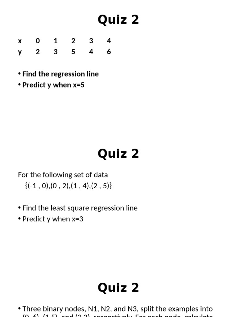 Regression and Classification Analysis Quiz | PDF