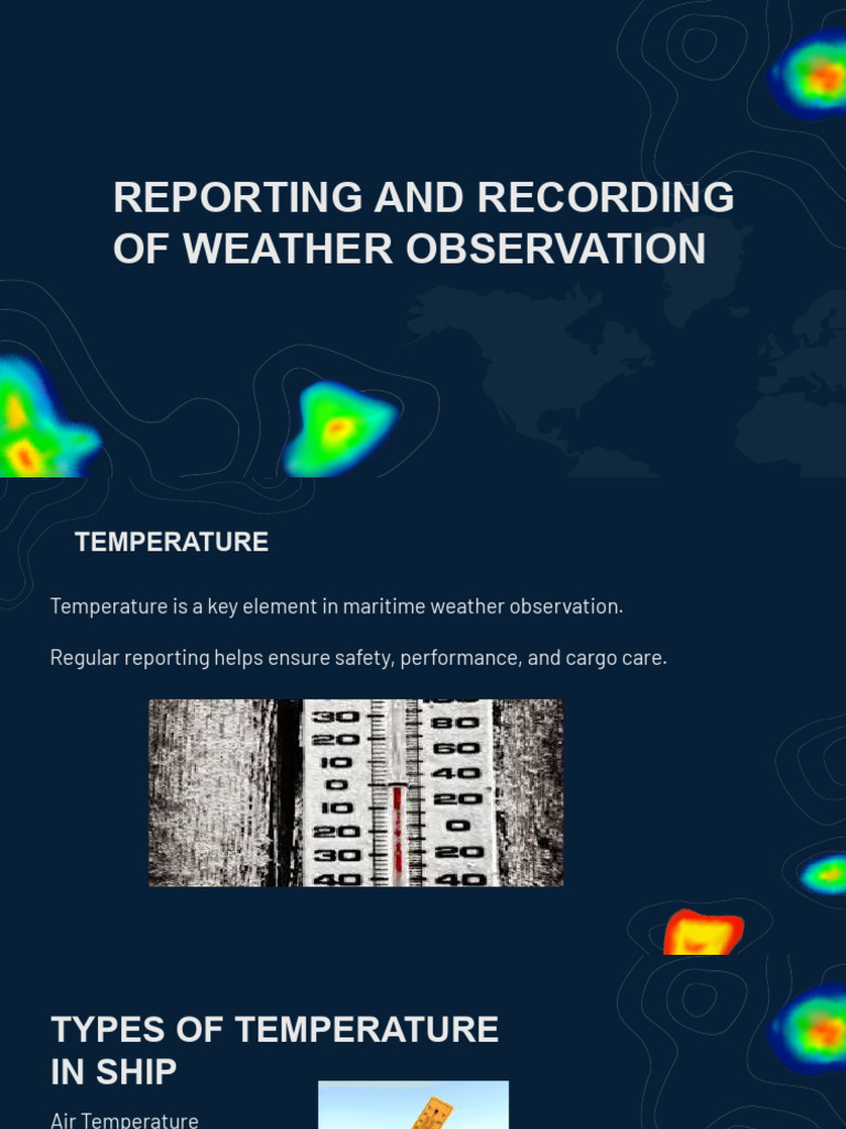 Reporting and Recording of Weather Observation | PDF | Precipitation ...