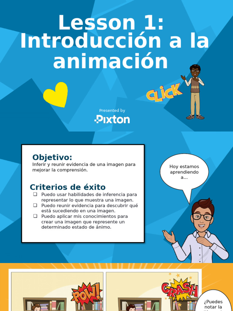 Lesson 1 - Getting Started (Pixton Master Copy) | PDF