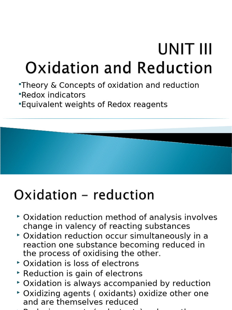 Redox | PDF | Redox | Titration