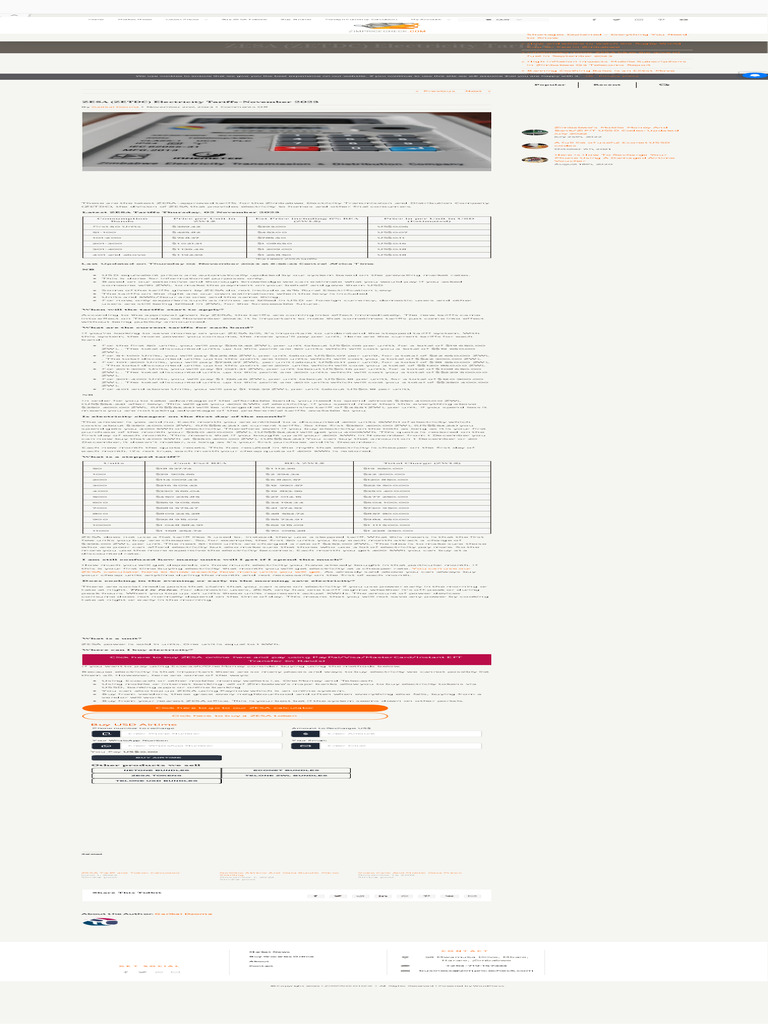 ZESA (ZETDC) Electricity Tariffs - Zimpricecheck | PDF | Tariff ...