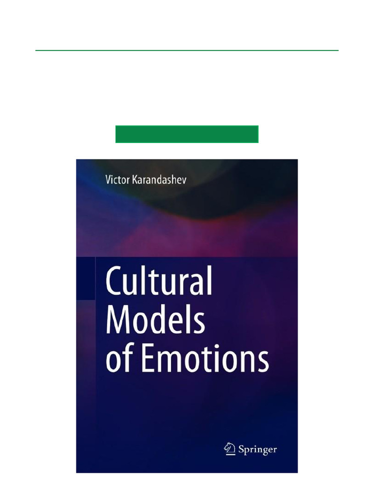 Cultural Models of Emotions Explained | PDF | Emotions | Gender Role