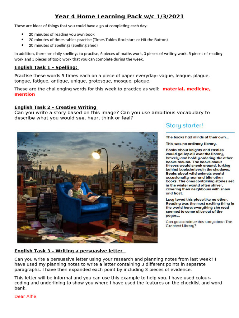 Year 4 Home Learning Pack Week 2 | PDF | Mecca