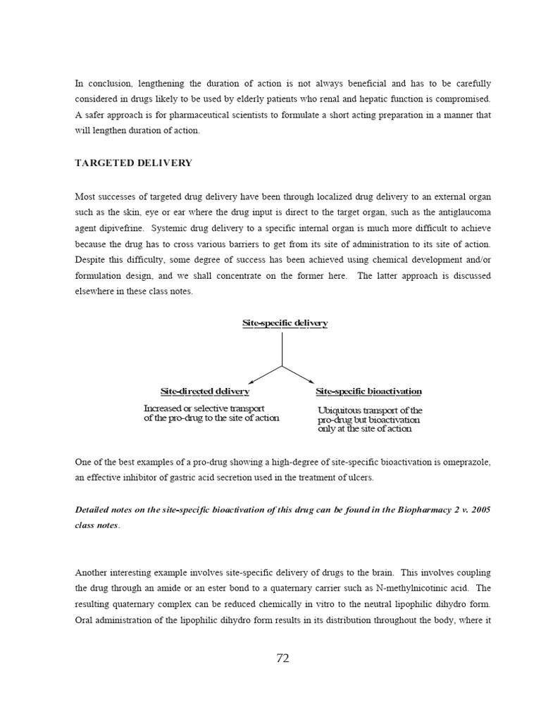 Important Section of Class Note | PDF | Pharmacology | Medicinal Chemistry