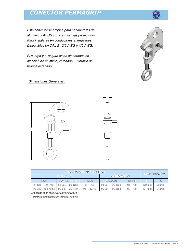 Conector Permagrip | PDF | Cobre | Átomos