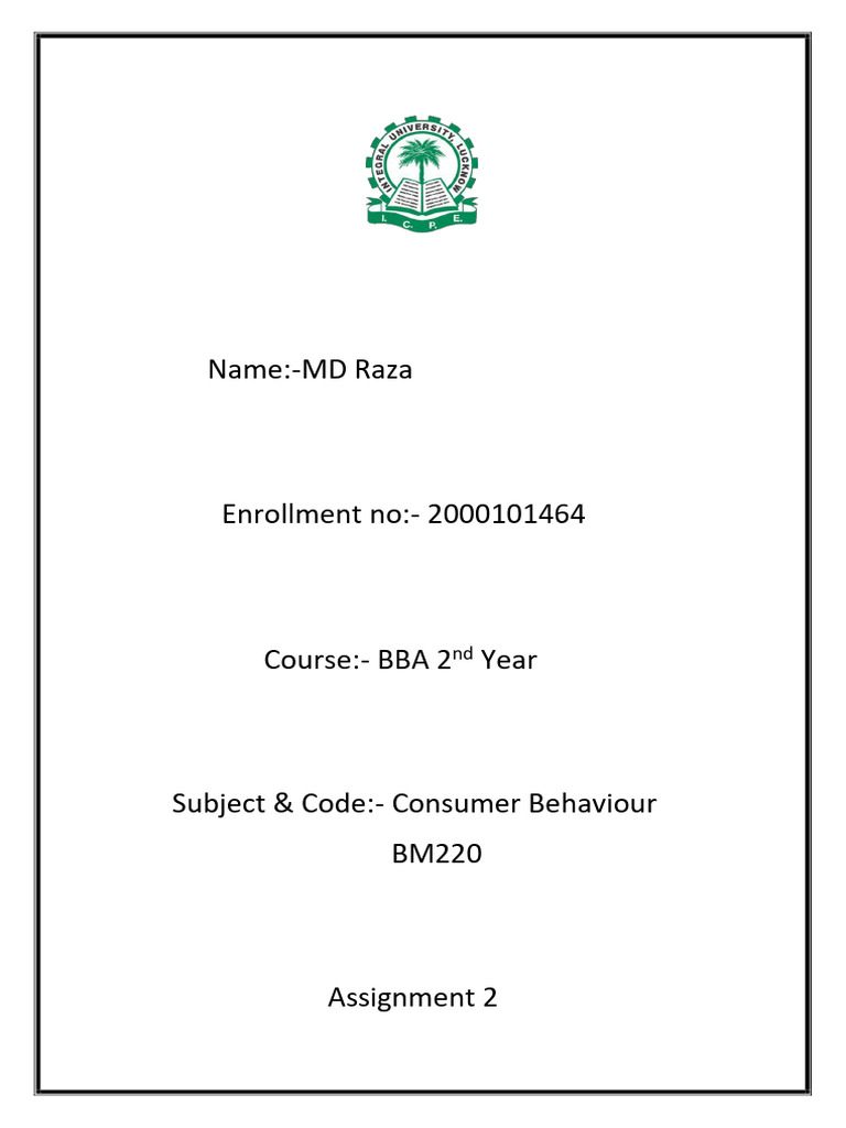 BM220 Ass 2 | PDF