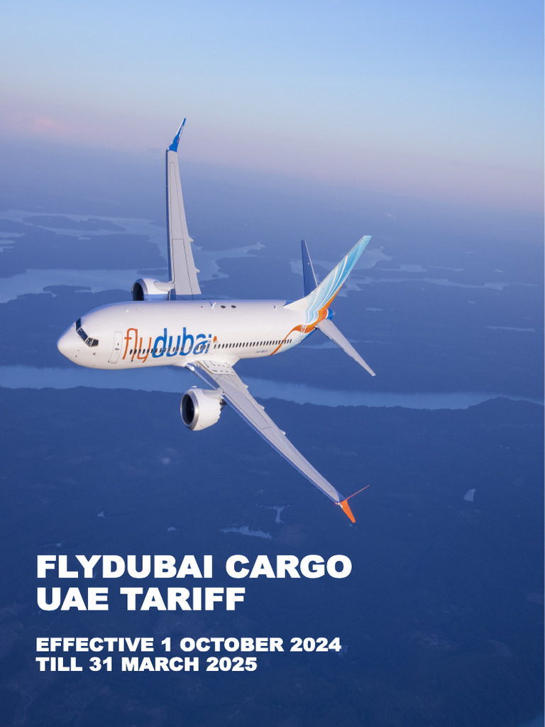 Flydubai Cargo Rates 2024-2025 | PDF | Cargo | Transport