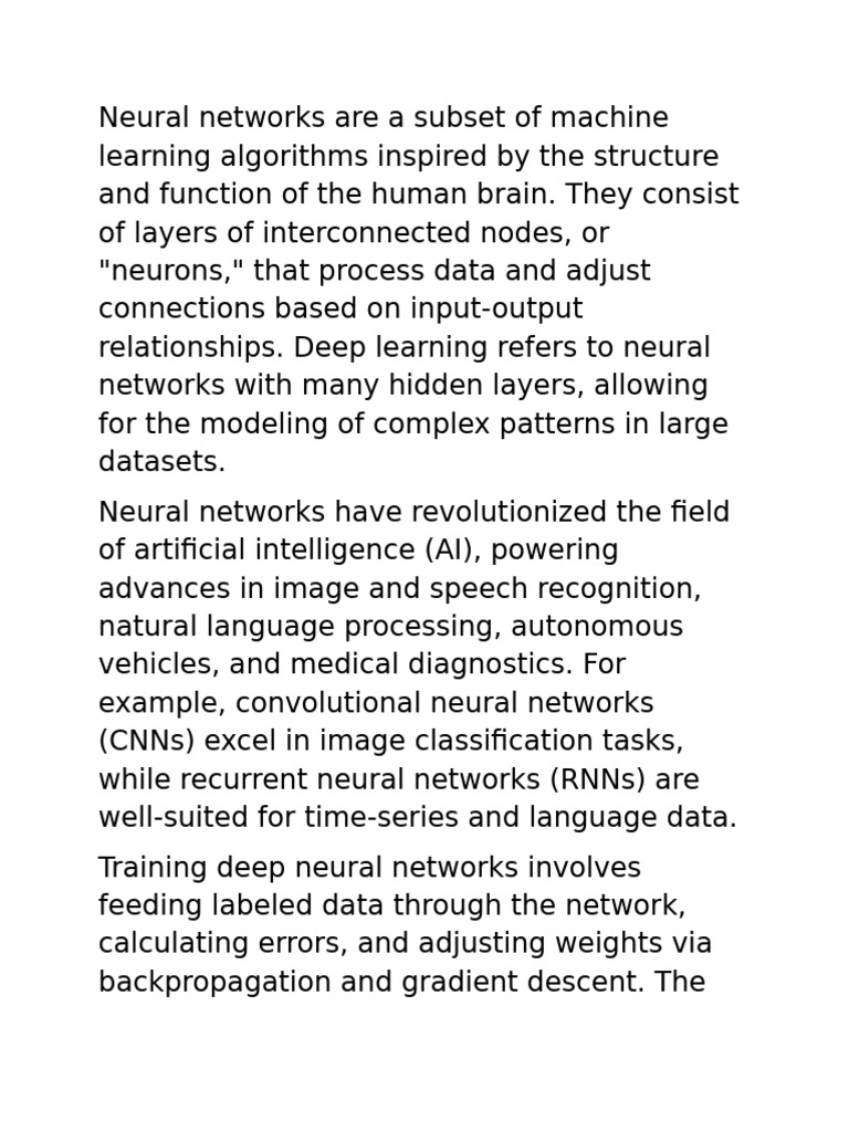 Understanding Neural Networks and Deep Learning | PDF