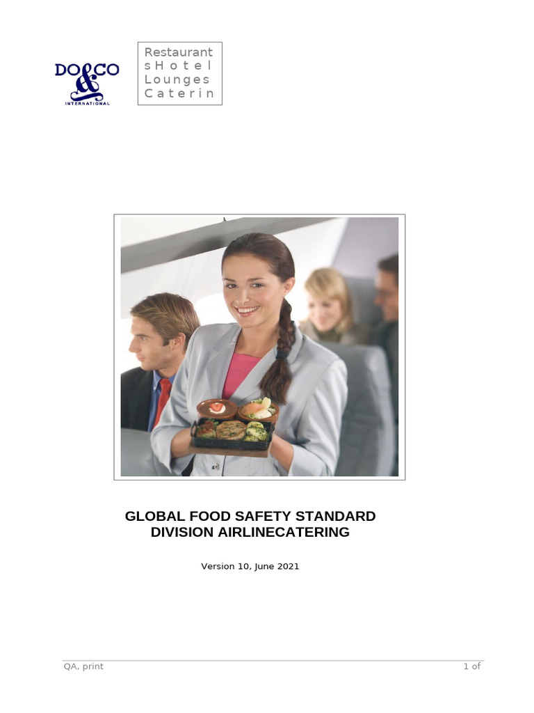 Food-Safety-Standard-Airline-Catering (2025) | PDF | Food Safety ...