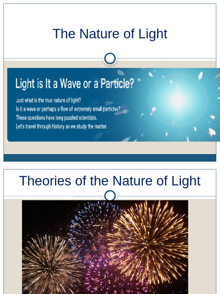 The Dual Nature of Light | PDF | Light | Waves