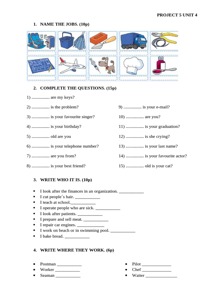 Project 5 Unit 4 Test | PDF