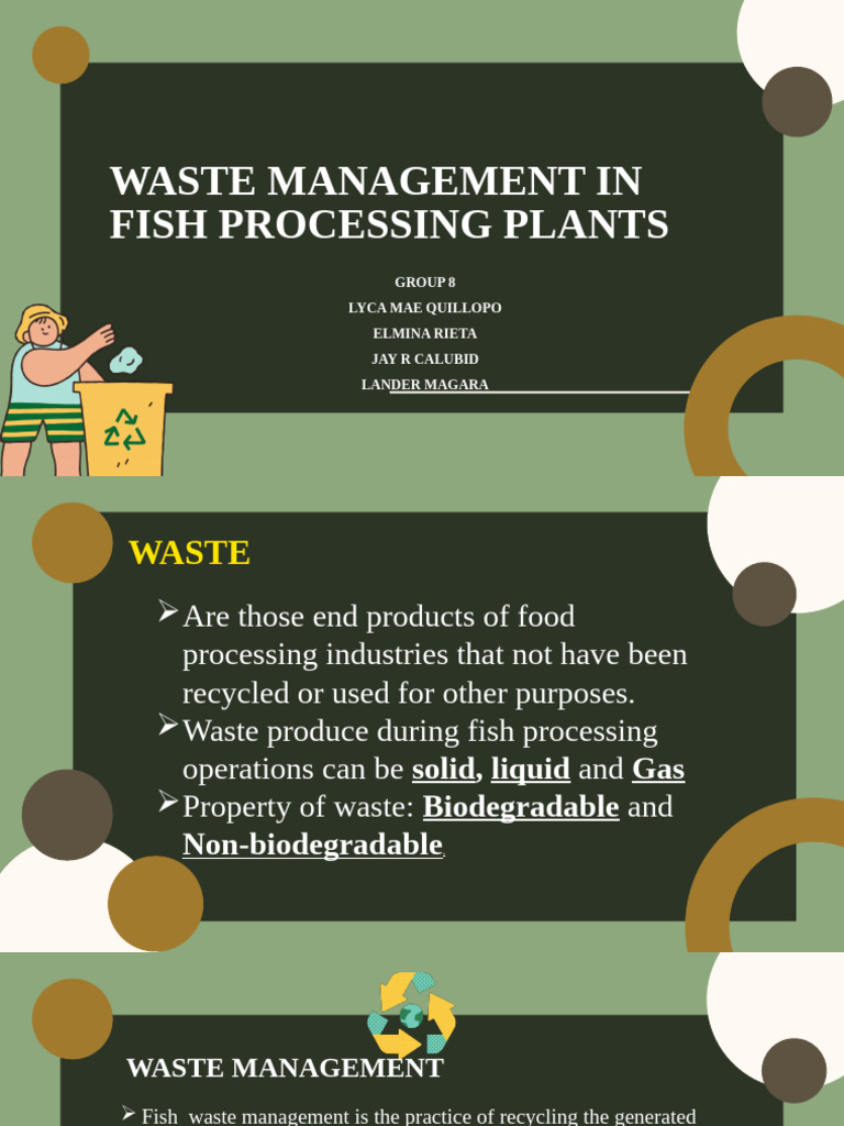 Fish Processing Waste Management Guide | PDF | Sewage Treatment | Water ...