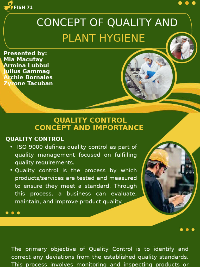 Plant Hygiene and Quality Control Essentials | PDF | Hygiene | Personal ...