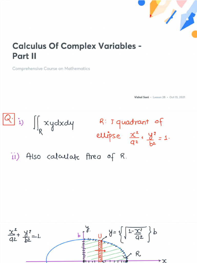 Calculus of Complex Variables Part II With Anno | PDF