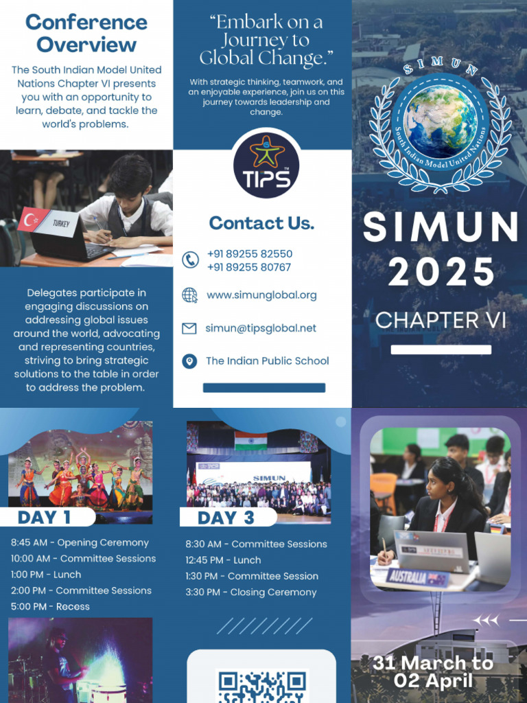 SIMUN 2025 Brochure - Updated | PDF