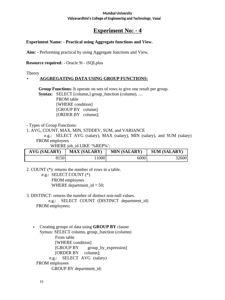A24 Exp04 DBMS | PDF | Computer Programming | Data Management
