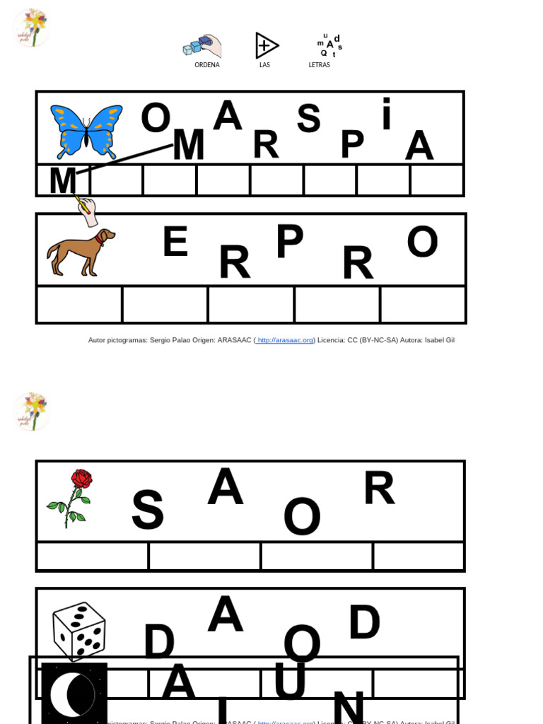 Arasac Ordenar Letras | PDF