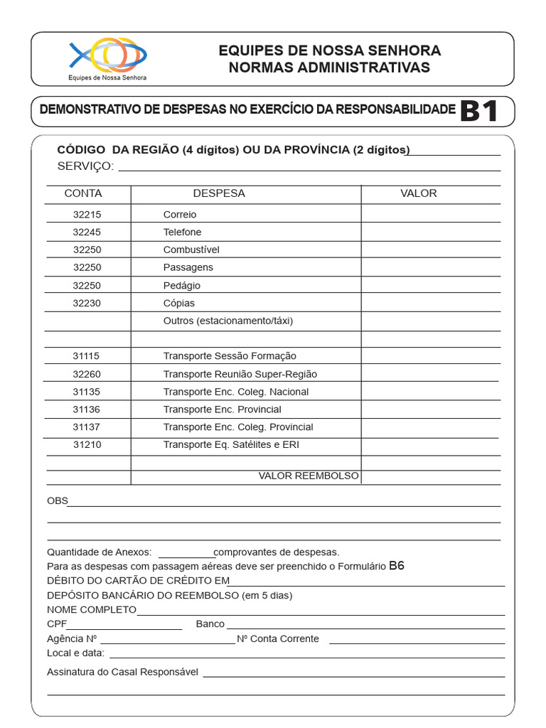 Formulario B1 | PDF
