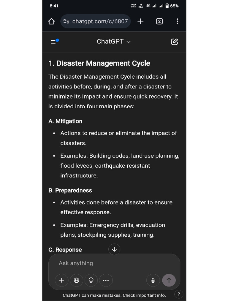 Disaster Management Unit 3 | PDF