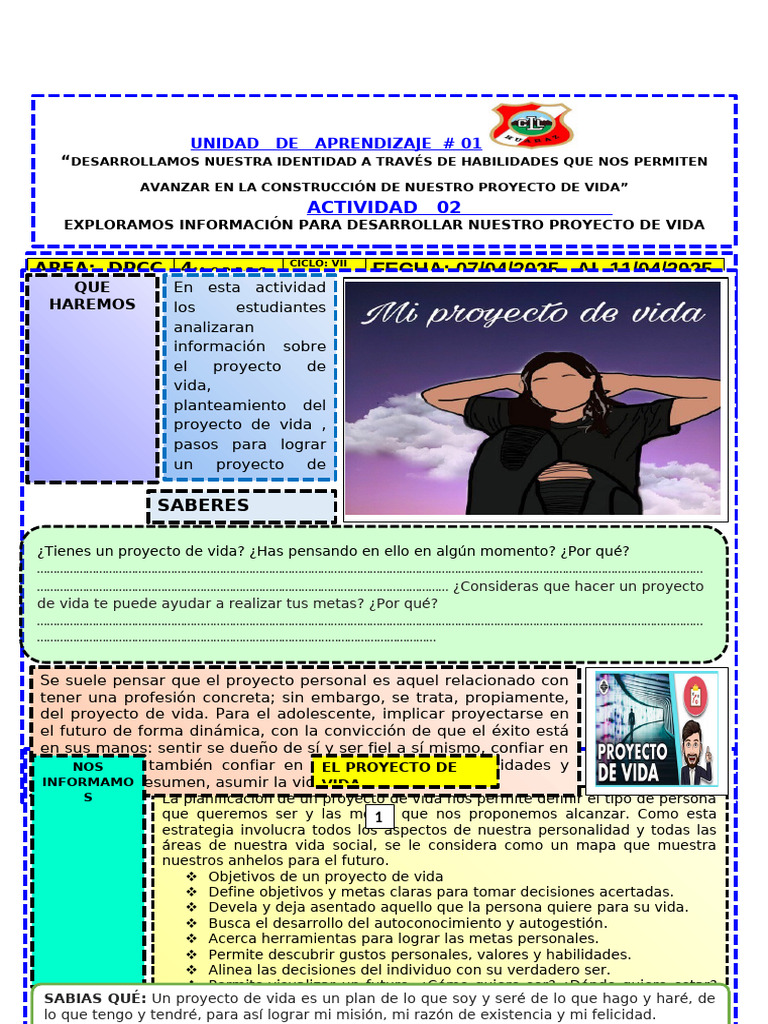 ACTIVIDAD 2 DPCC 4° UNIDAD 1 (1) La Libertad | PDF | Sicología