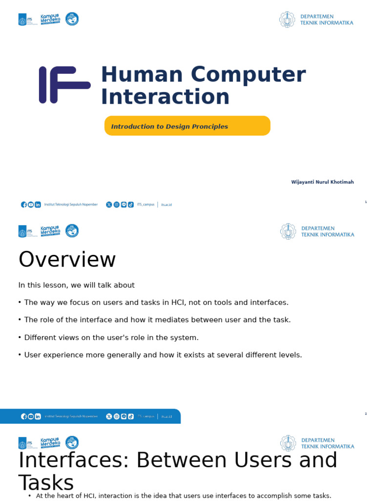 Lesson 2.1-Introduction To Design Principles | PDF | Usability | Human–Computer Interaction