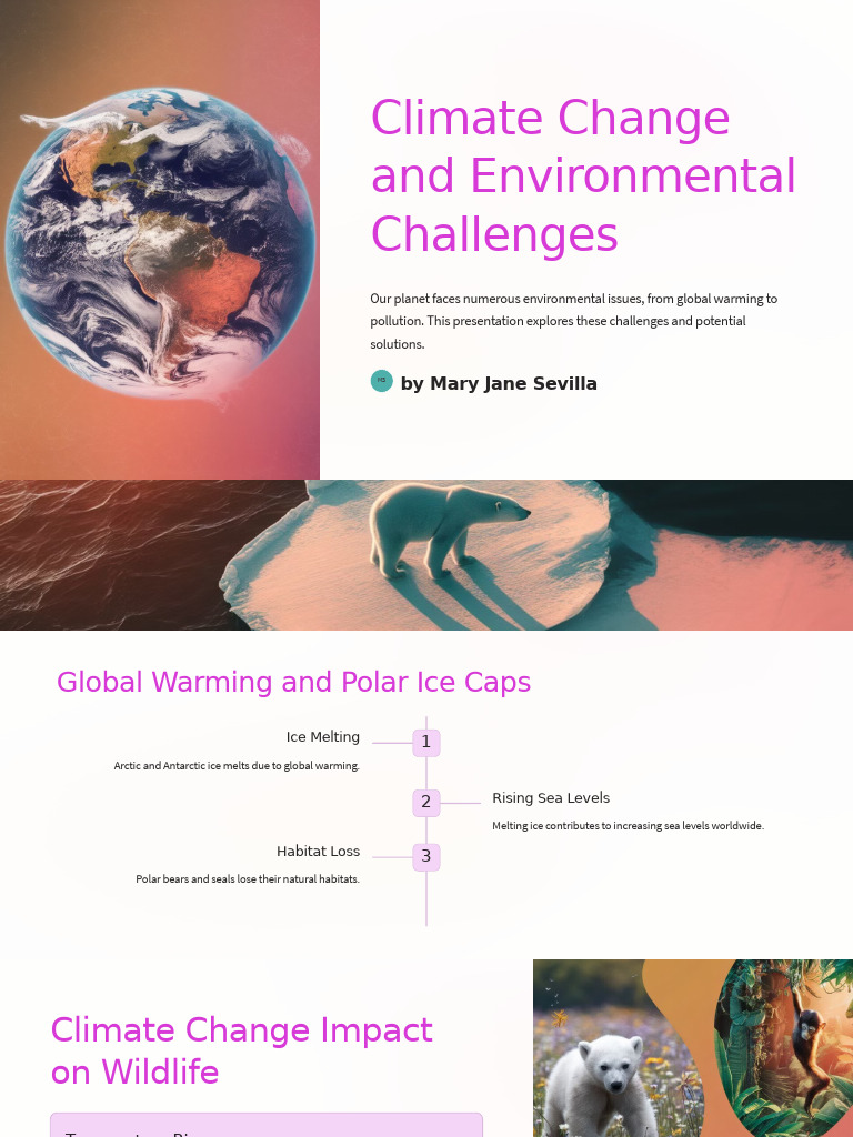 Climate Change and Environmental Challenges | PDF | Climate Change | Oceans