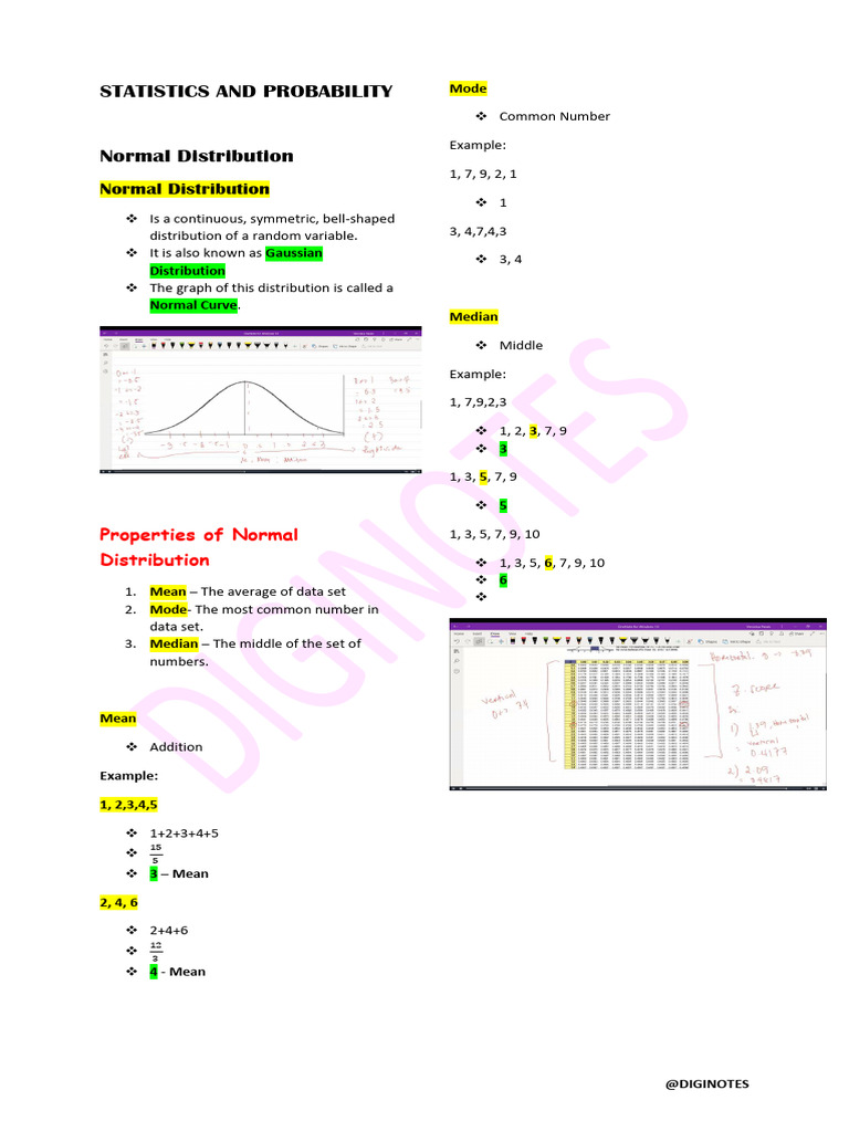 Understanding Normal Distribution Basics | PDF | Normal Distribution | Mean