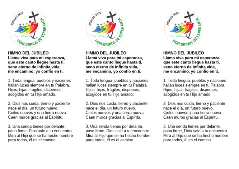 Himno Del Jubileo | PDF