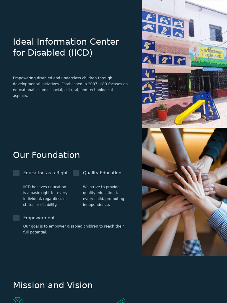 Ideal Information Center For Disabled IICD | PDF | Disability ...