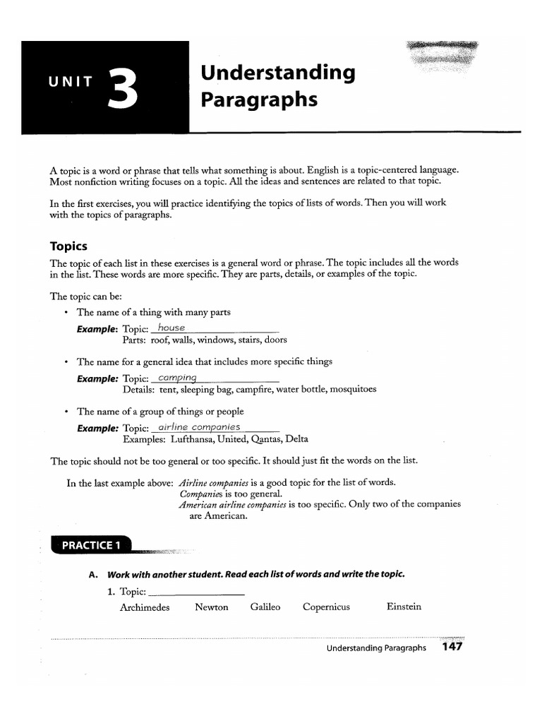Paragraph - More Reading Power 3 Reading 1-1 | PDF