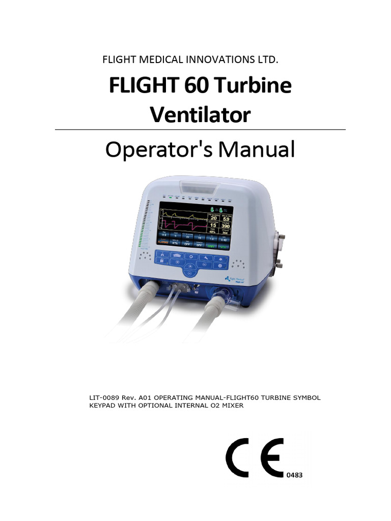 Flight 60 Operator's Manual LIT-0089 Rev. A01 Turbine | PDF | Breathing