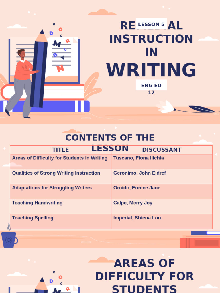 Remedial Instruction in Writing | PDF | Learning | Cognition