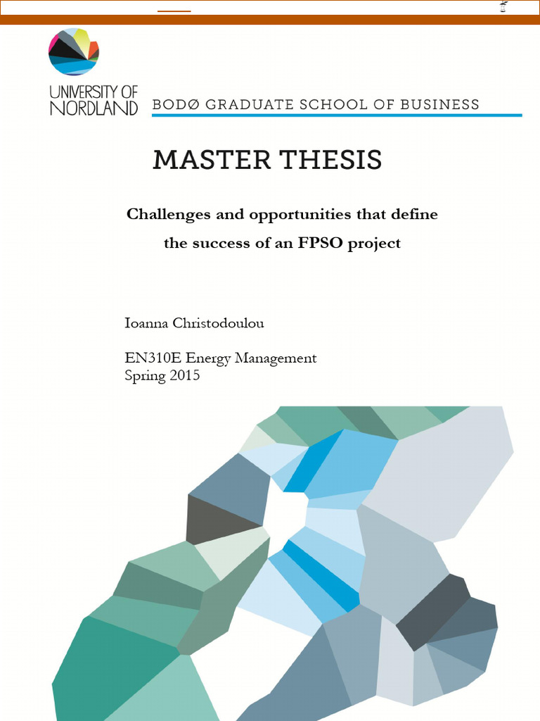 FPSO Thesis | PDF | Project Management | Petroleum