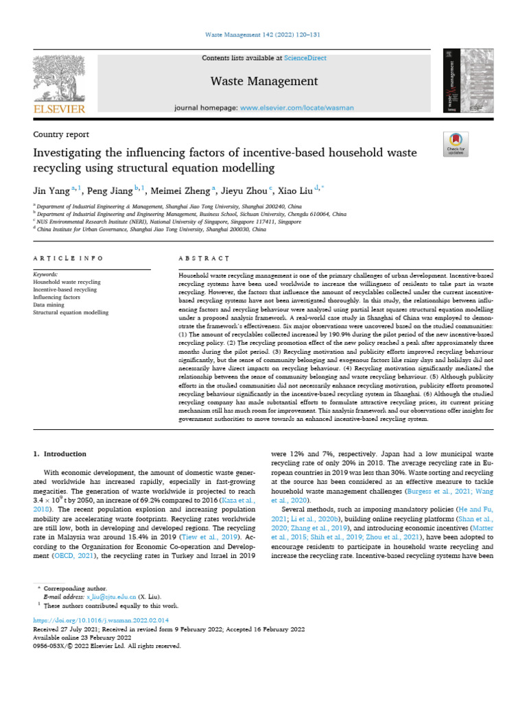 Investigating The Influencing Factors of Incentive-Based Household ...
