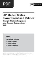 AP U.S Government and Politics: Scoring Rubric | PDF | Evidence | Thesis
