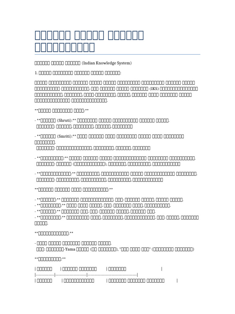 IKS Kannada Notes Part1 | PDF