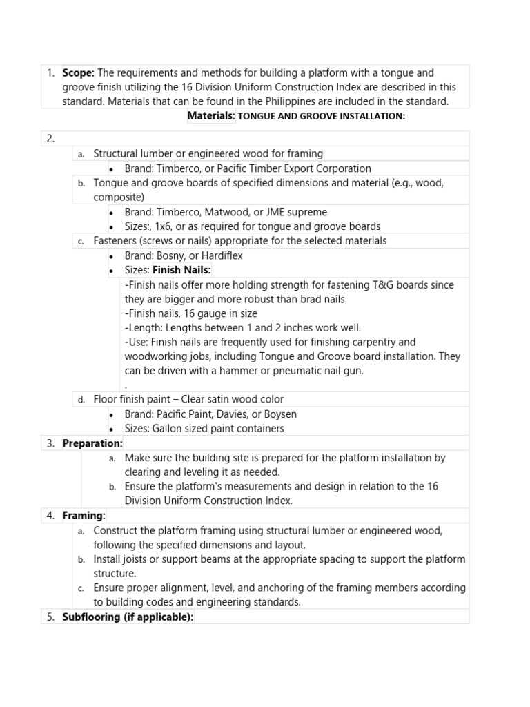Tongue and Groove Ceramic Tiles Specs | PDF | Tile | Lumber