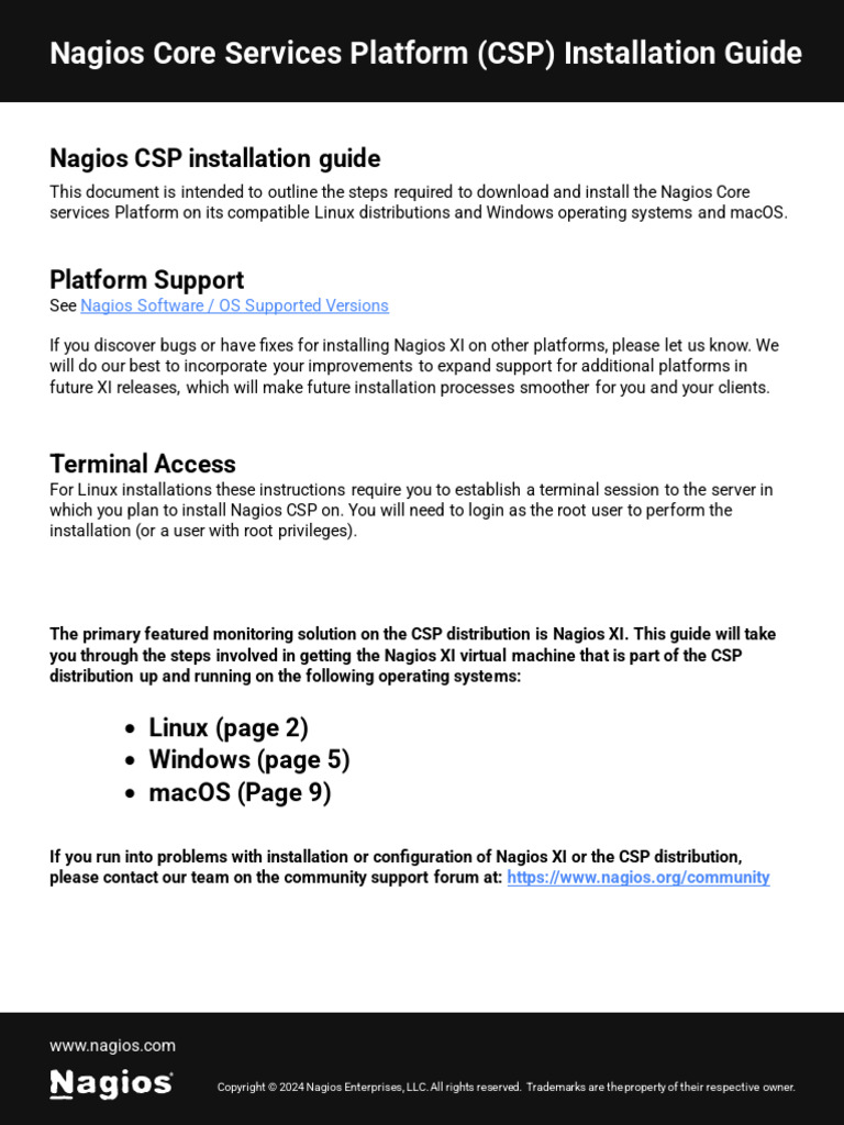 Nagios CSP Installation Guide | PDF | Zip (File Format) | Microsoft Windows