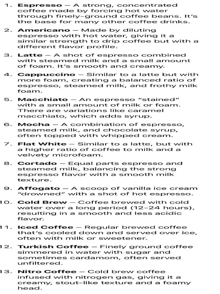 Coffee Inquiry | PDF