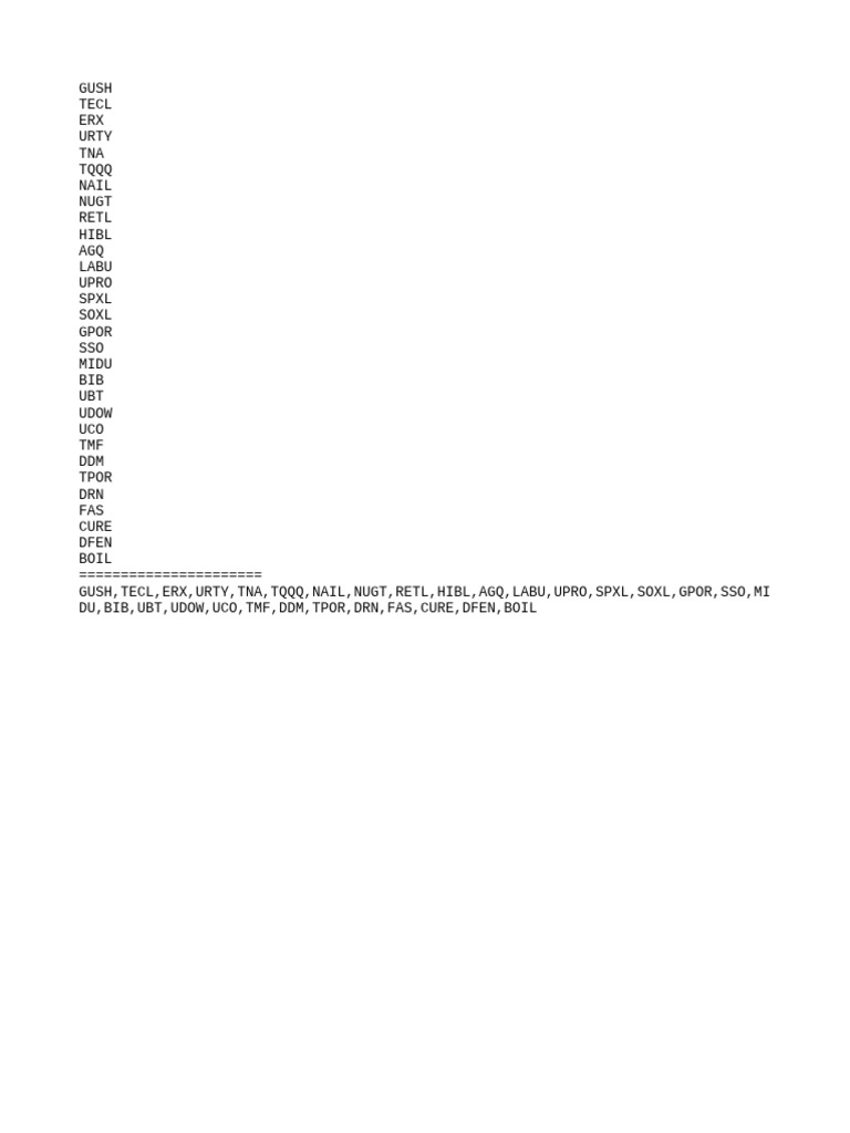 Leveraged ETFs 30 The Options Guru The O-G | PDF
